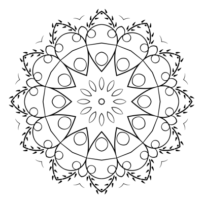 Fancy Flower Mandala (M20) - Free Printable Coloring Pages by Color a ...