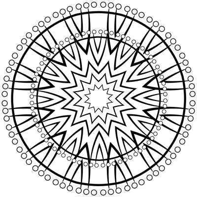 Fancy Flower Mandala (M67) - Free Printable Coloring Pages by Color a ...