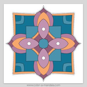 Square Mandala Coloring Page (M150) - Free Printable Coloring Pages by ...