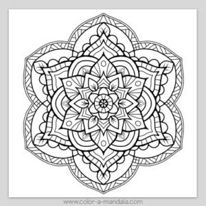 Mandala Coloring Page (M190) - Free Printable Coloring Pages by Color a ...