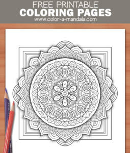 3D Mandala Coloring Page (M204) - Free Printable Coloring Pages by ...