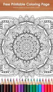 Challenge Yourself with an Intricate Mandala coloring page